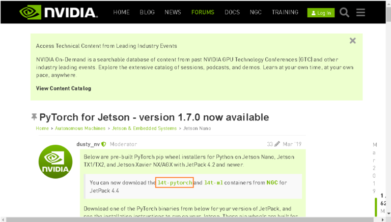 Jetson Nano + NVIDIA Docker で Pytorch の環境構築をしてみる – FRONT