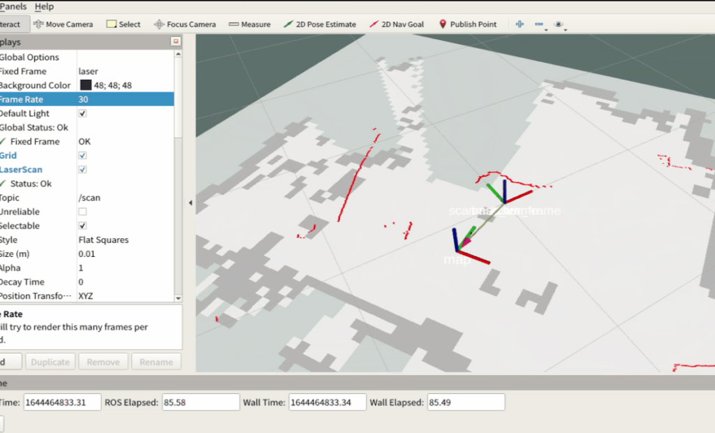Jetson Nano (Jetpack 4.6) + ROS1 (Melodic) で Hector_SLAM を使ってみた（2） – FRONT