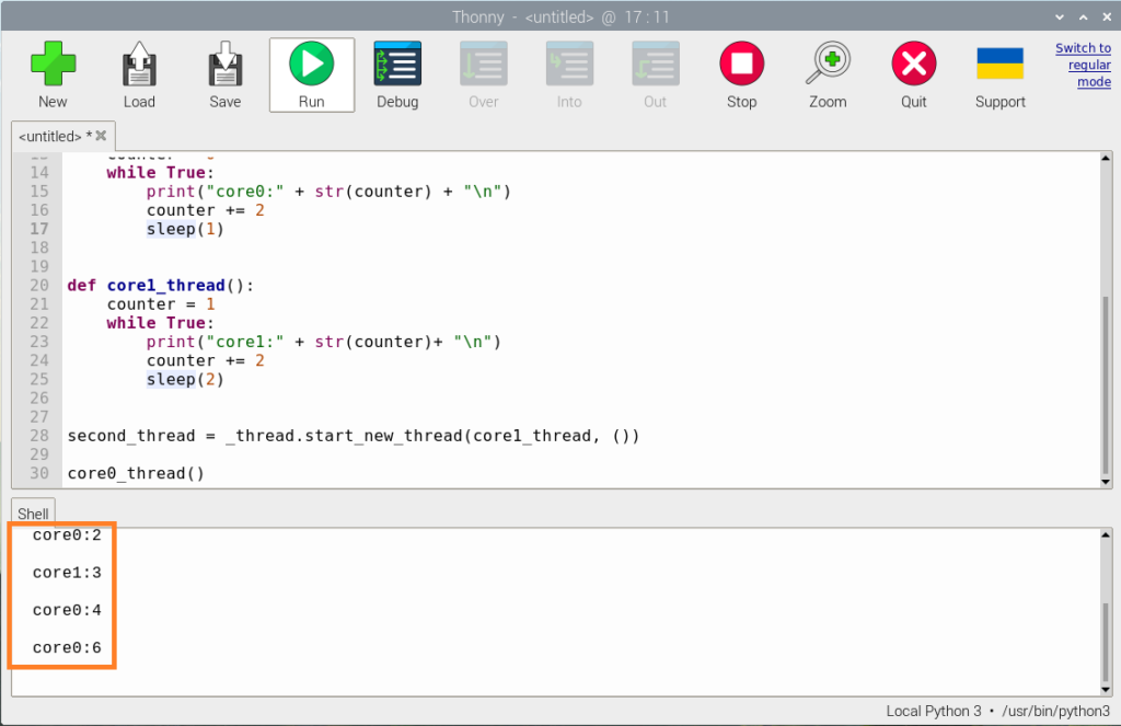 Pi Pico でマルチコアを使ってみる（base） – FRONT